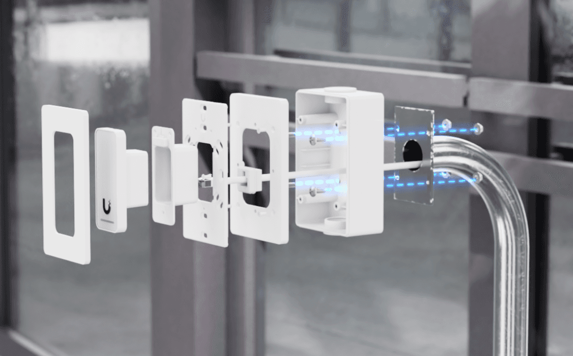 Крепление Ubiquiti Reader Junction Box белого цвета UACC-Reader-JB-W